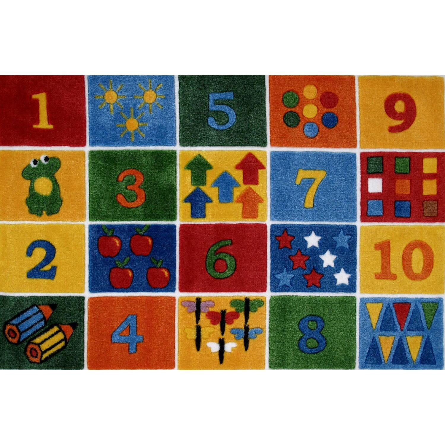 Floor & Rugs Numberblocks Bedroom Decor 4' x 6' Area Rug Home & Living ...