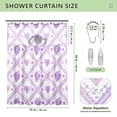 BZSMCE Purple Grape Pattern Pattern Bathroom Shower Curtain Set with ...