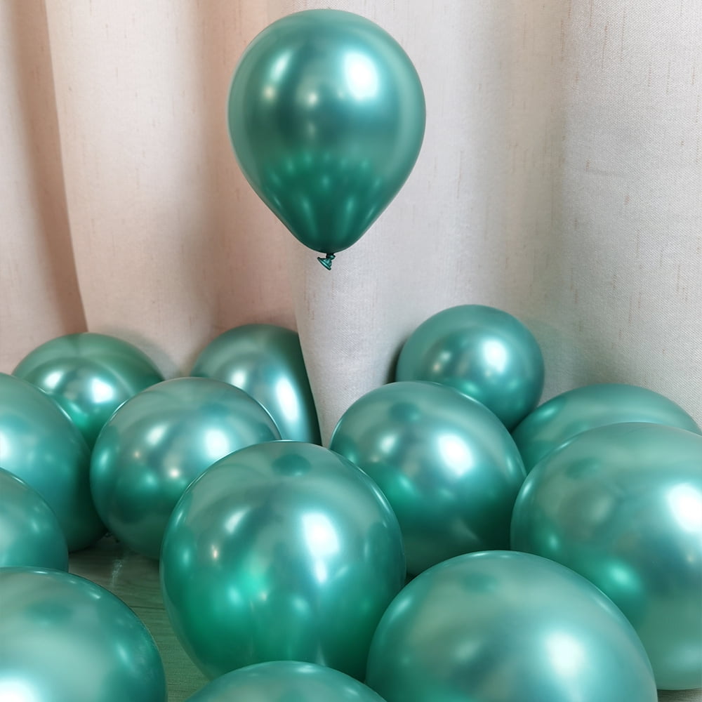 Metallic Green Balloons 5 inch Chrome Green Balloons for Birthday ...