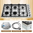 Topcobe 36" Gas Cooktop with 4/6 Powerful Burners and ABS Knobs ...