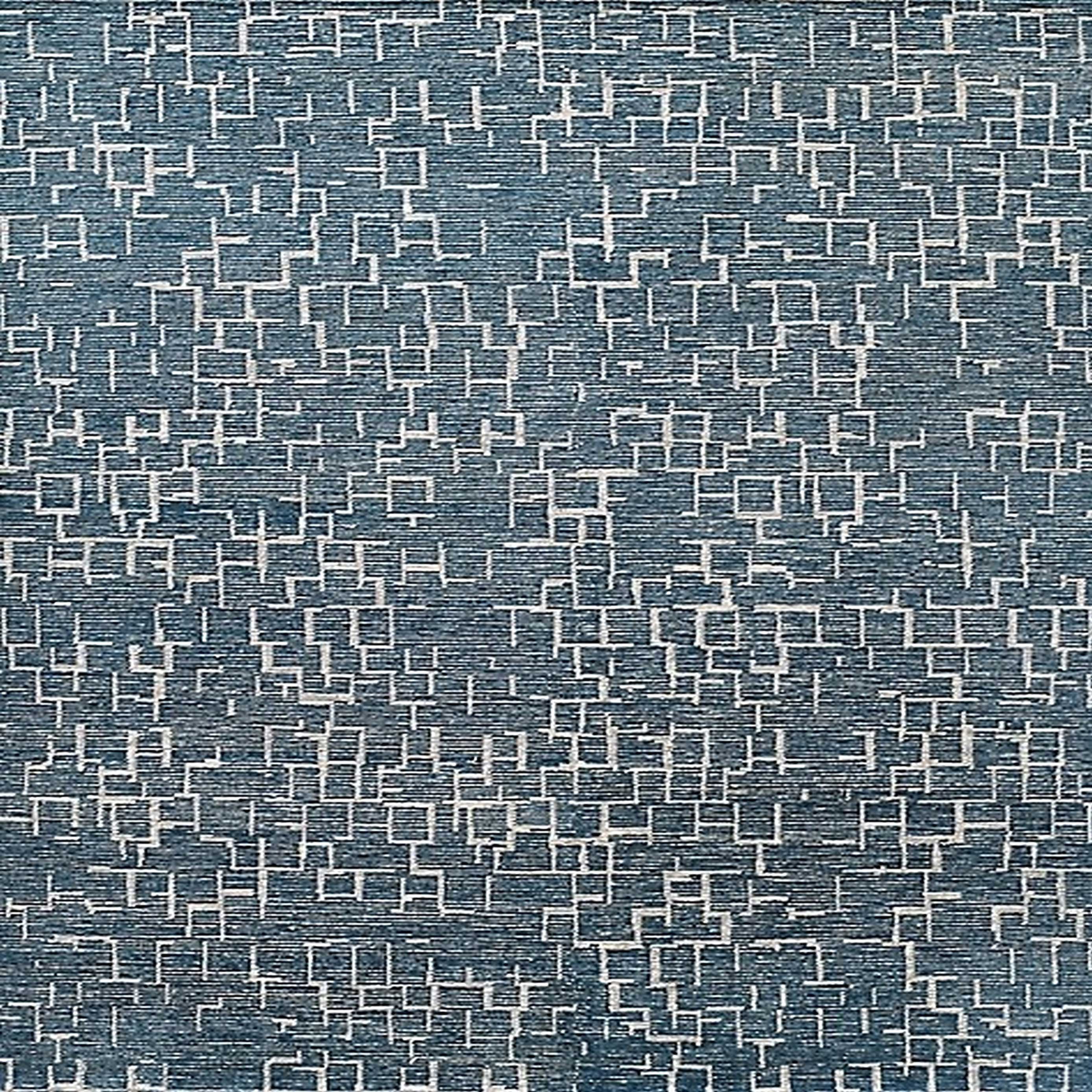 Ahgly Company Indoor Square Mid-Century Modern Dark Blue Grey Blue ...