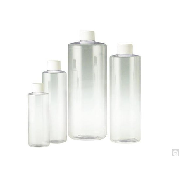 32 oz Clear PVC Cylinder Bottles with 28-410 Neck Finish - Pack of 84 ...