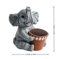 Cute Elephant Hugging Succulent Planter Pot, Resin Animal Flower Pot ...