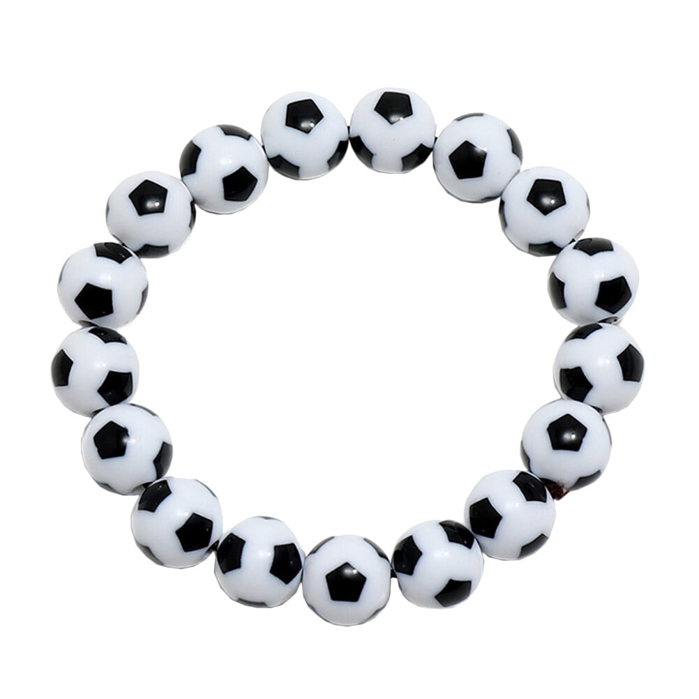 Click here for Cimaxic Soccer Shape Beads Bracelet Hand Decor Soc... prices