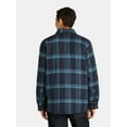George Men's & Big Men's Fleece Lined Flannel Shirt Jacket, Sizes S-3XL ...