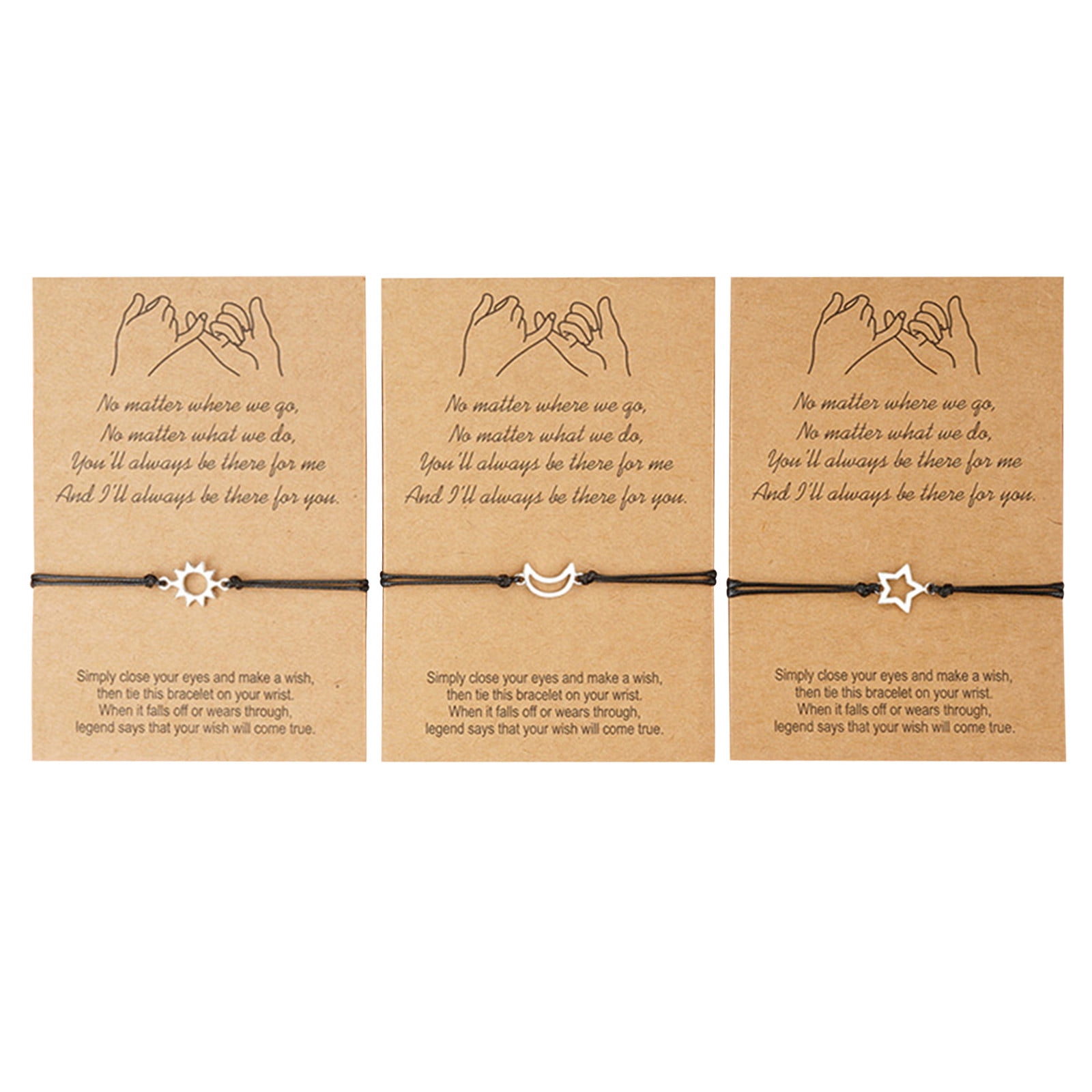 Click here for Kcodviy 3 Pcs Matching Distance Bracelets For Char... prices