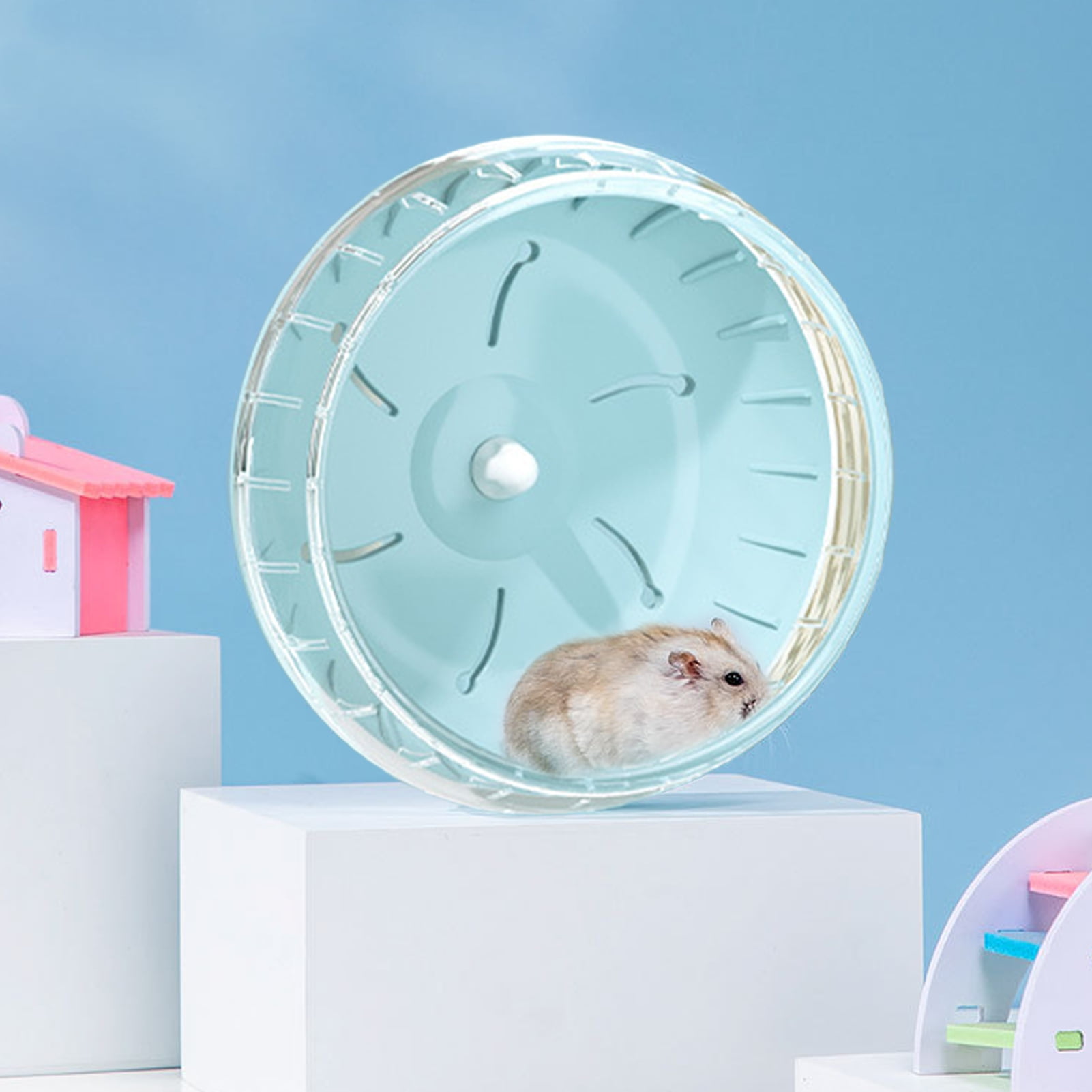 Yesbay 12cm/14cm Hamster Wheel Adjustable Height Relieve Boredom Bite ...
