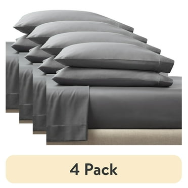 (2 pack) Better Homes & Gardens 4-Piece 400 Thread Count Paisley Green ...