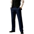 Admvng Men's Pants Solid Color Slim Straight Leg Work Office Trousers ...