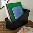 Pen+Gear Plastic Desktop Book Organizer Bin, Black, 6-Pack - Walmart.com
