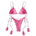 Women Two Piece Swimsuit Sexy Swimwear Halter String Triangle Bikini