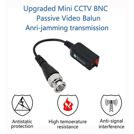 YACSEJAO HD Video Balun Connectors,BNC Video Balun Transceiver,Balum ...