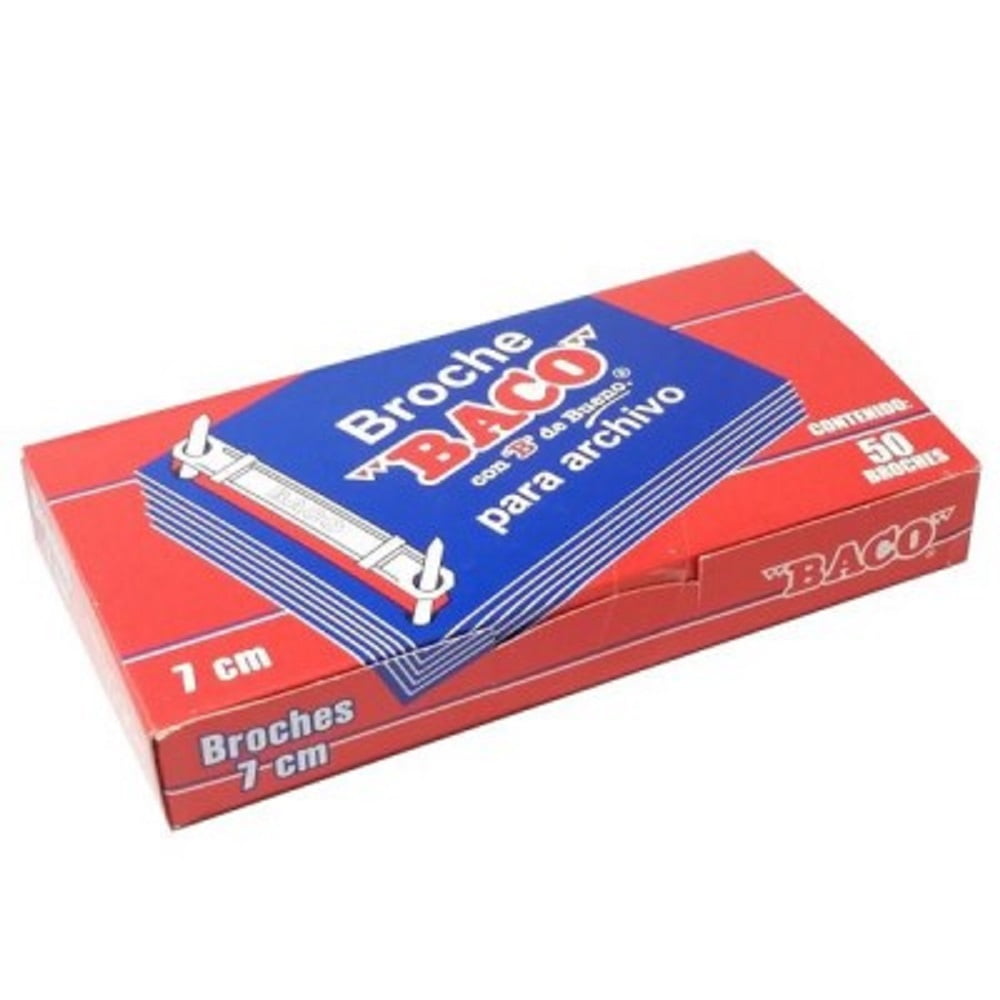 Broches Baco Broches Metalicos Para Archivo 7cm Ajustable 14979 ...