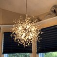 DingLiLighting 8-Light Crystal Chandelier, Firework Ceiling Light ...