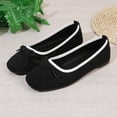 Black Womens Low Cut Flat Loafers With Butterfly Design Slip On Casual ...