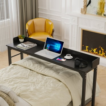 LAZY BUDDY Overbed Table with Wheels for Queen/Full Size Bed 70.8 ...