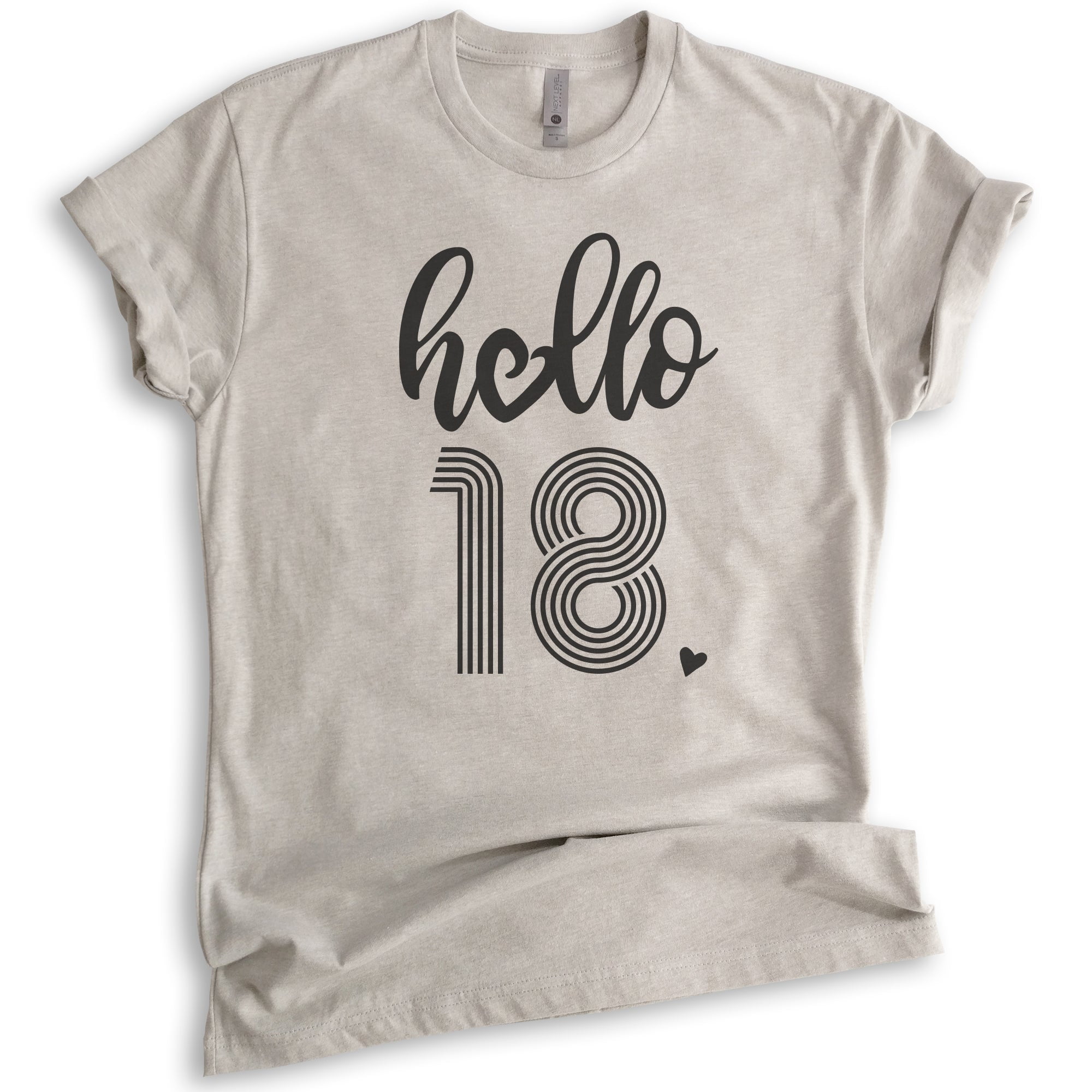 Hello 18 Shirt, Unisex Women's Men's Shirt, 18th Birthday Shirt ...