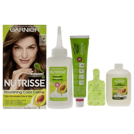Nutrisse Nourishing Color Creme - 61 Light Ash Brown by Garnier for ...
