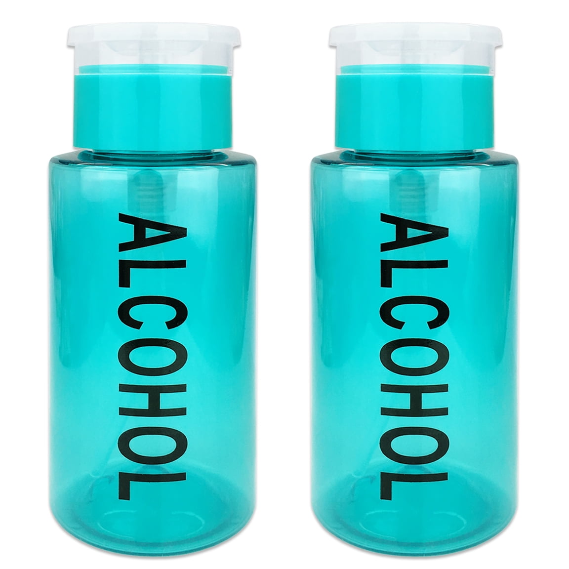 Pana High Quality 7oz Liquid Pump Dispenser With Alcohol Label - Teal ...