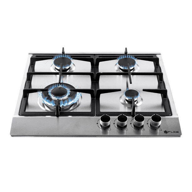 Parrilla de Gas Empotrable 4 Quemadores Acero Inoxidable | FLINE | Lund ...
