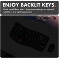 X9 Performance Ergonomic Wireless Keyboard with Trackball ...