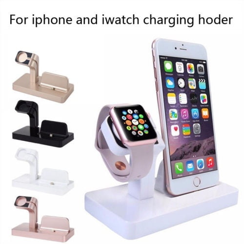 Practical Multi-function Apple Phone Apple Watch Stand holder Desktop ...
