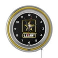U.S. Army Chrome Double Ring Neon Clock - Walmart.com