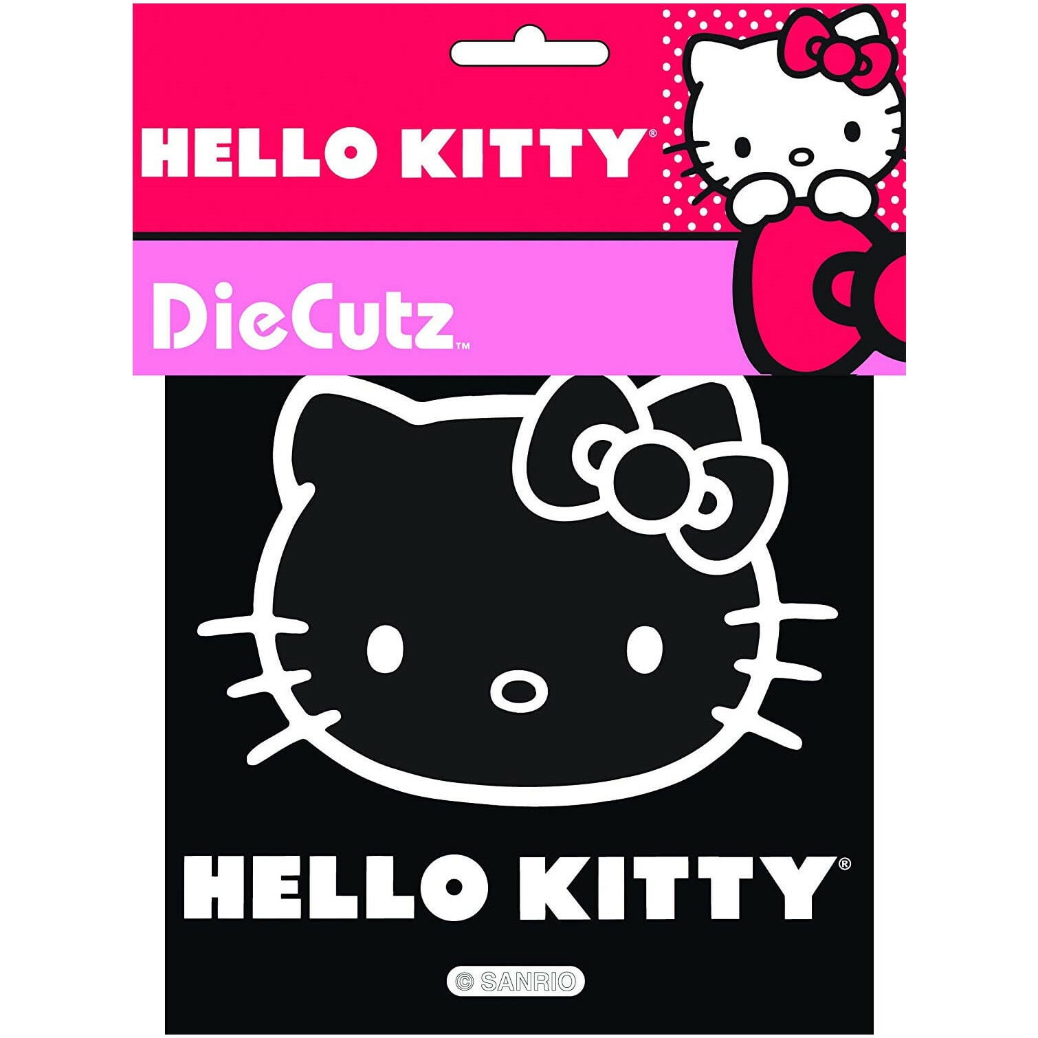 Hello Kitty Die Cut Self Adhesive Vinyl Decal - Walmart.com