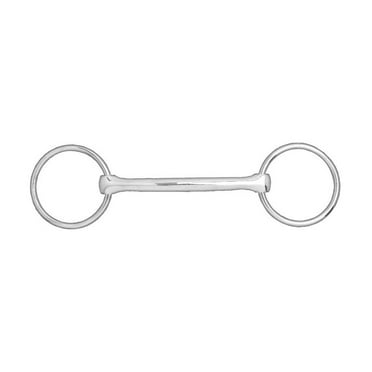 Coronet 245433 6.5 in. Malleable Iron Loose Ring Double Twisted Wire Snaffle Bit - Walmart.com