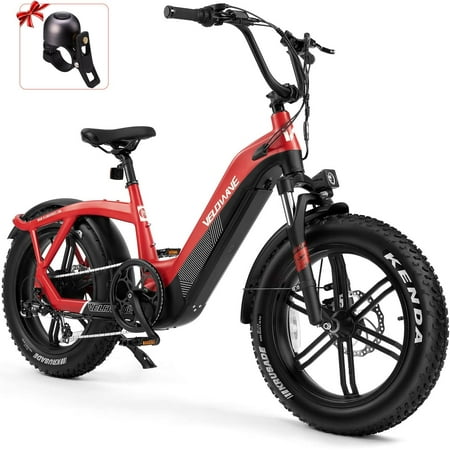 HONE Electric Bike 750W BAFANG Motor 48V 15AH LG Cell Battery, 20" x 4. ...