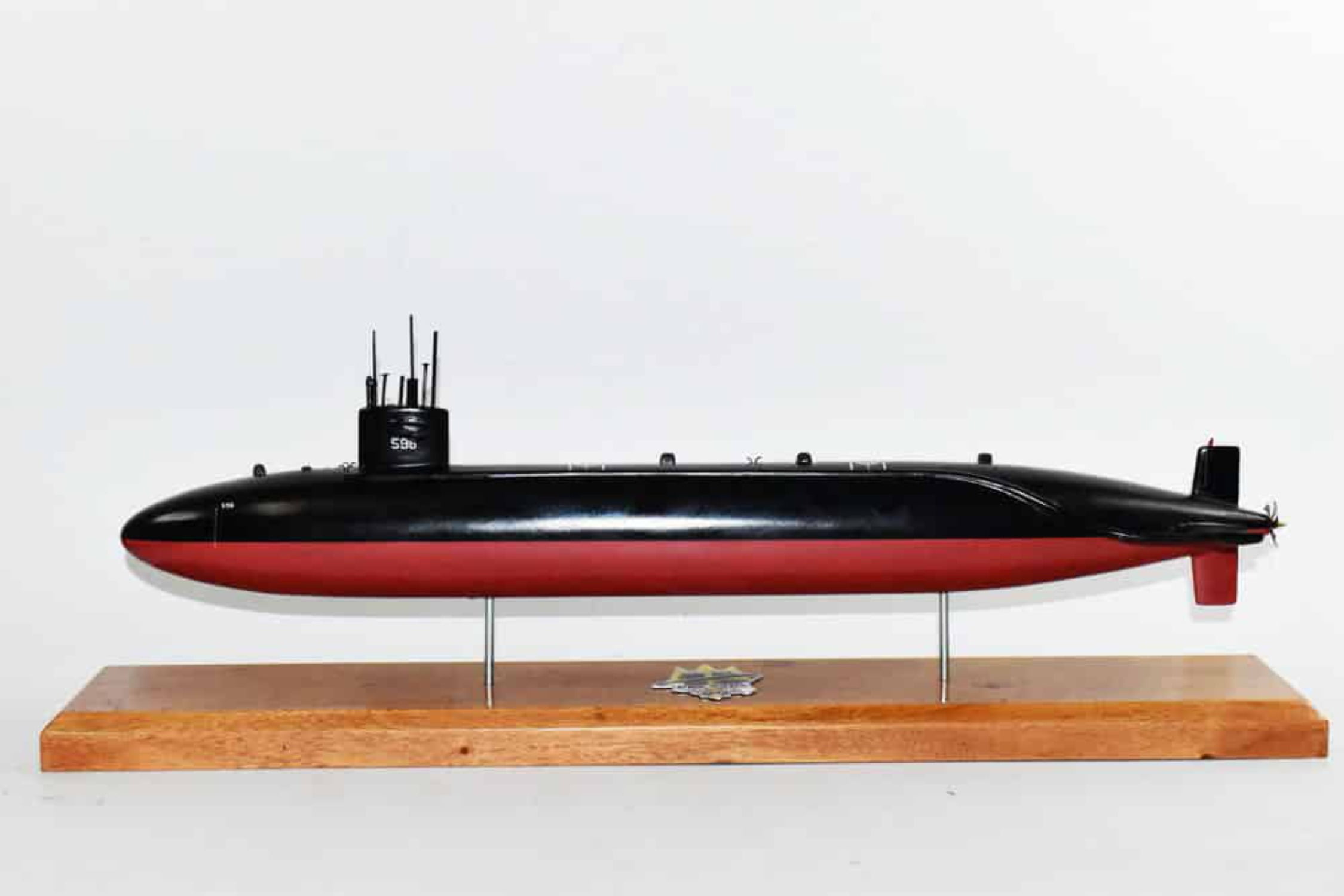 USS Barb SSN-596 Submarine Model,Navy,Scale Model,Mahogany,Permit Class ...