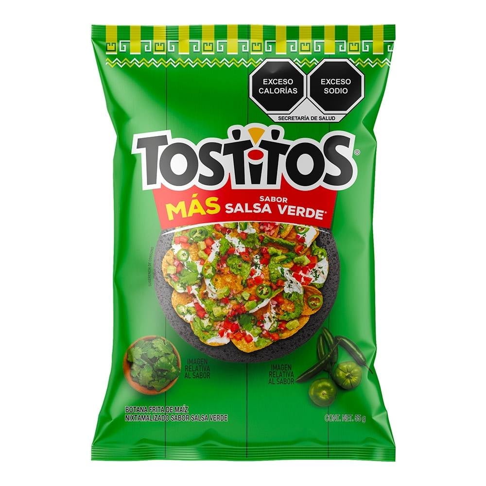 Botana Sabritas Tostitos salsa verde 55 g | Walmart en línea