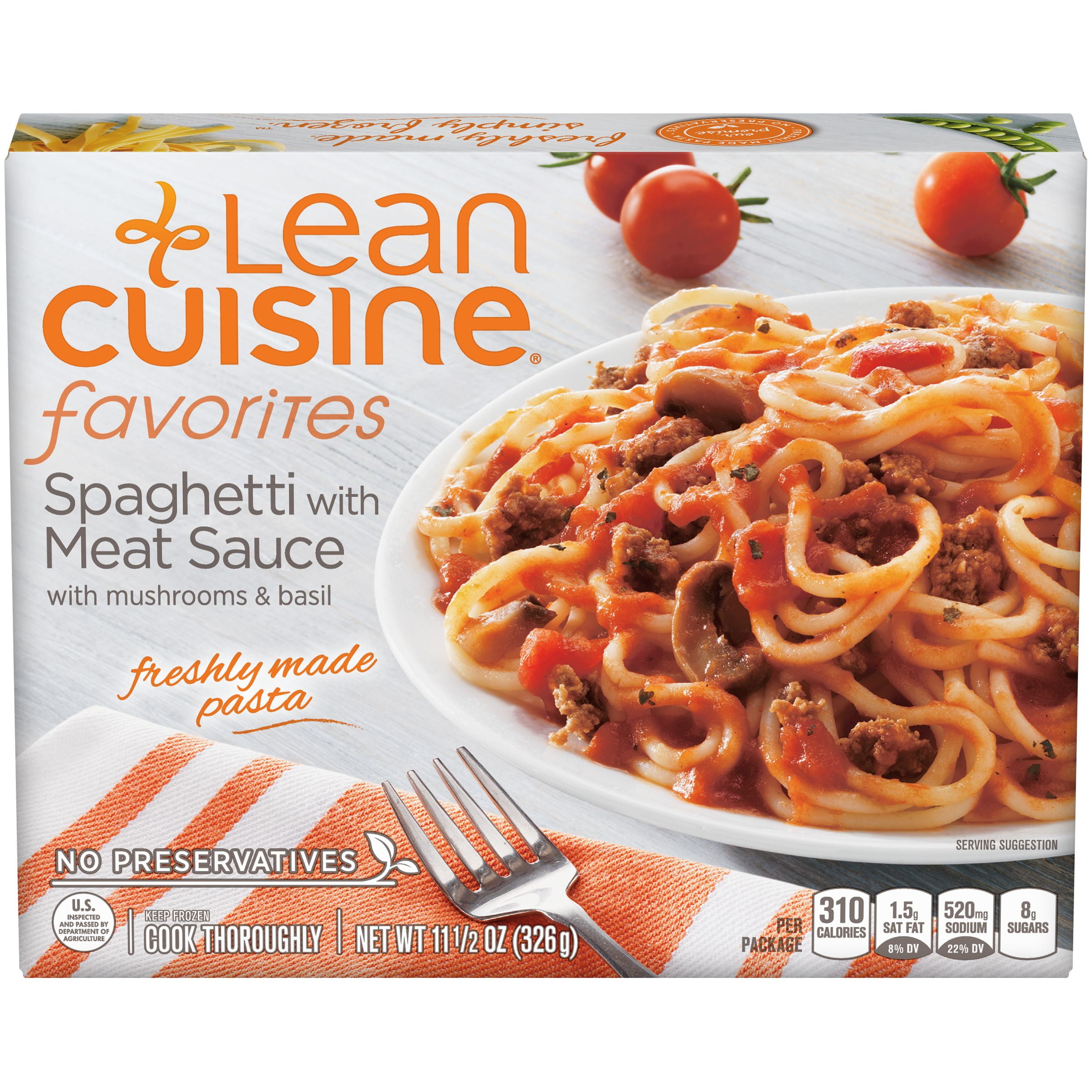 Pack of 12, Lean Cuisine, Spaghetti and Meat Sauce, 11.5 oz - Walmart.com