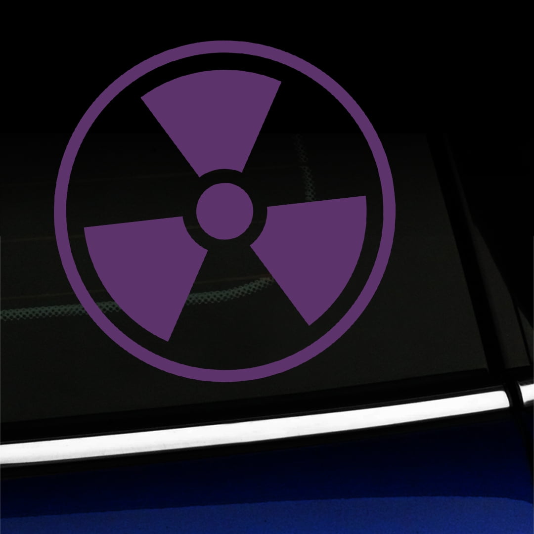 Nuclear Symbol - Vinyl Decal - Choose Color - [VIOLET] - Walmart.com