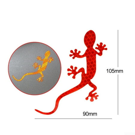 Car Safety Warning Signs Night Driving Gecko Lights Reflective Decals ...
