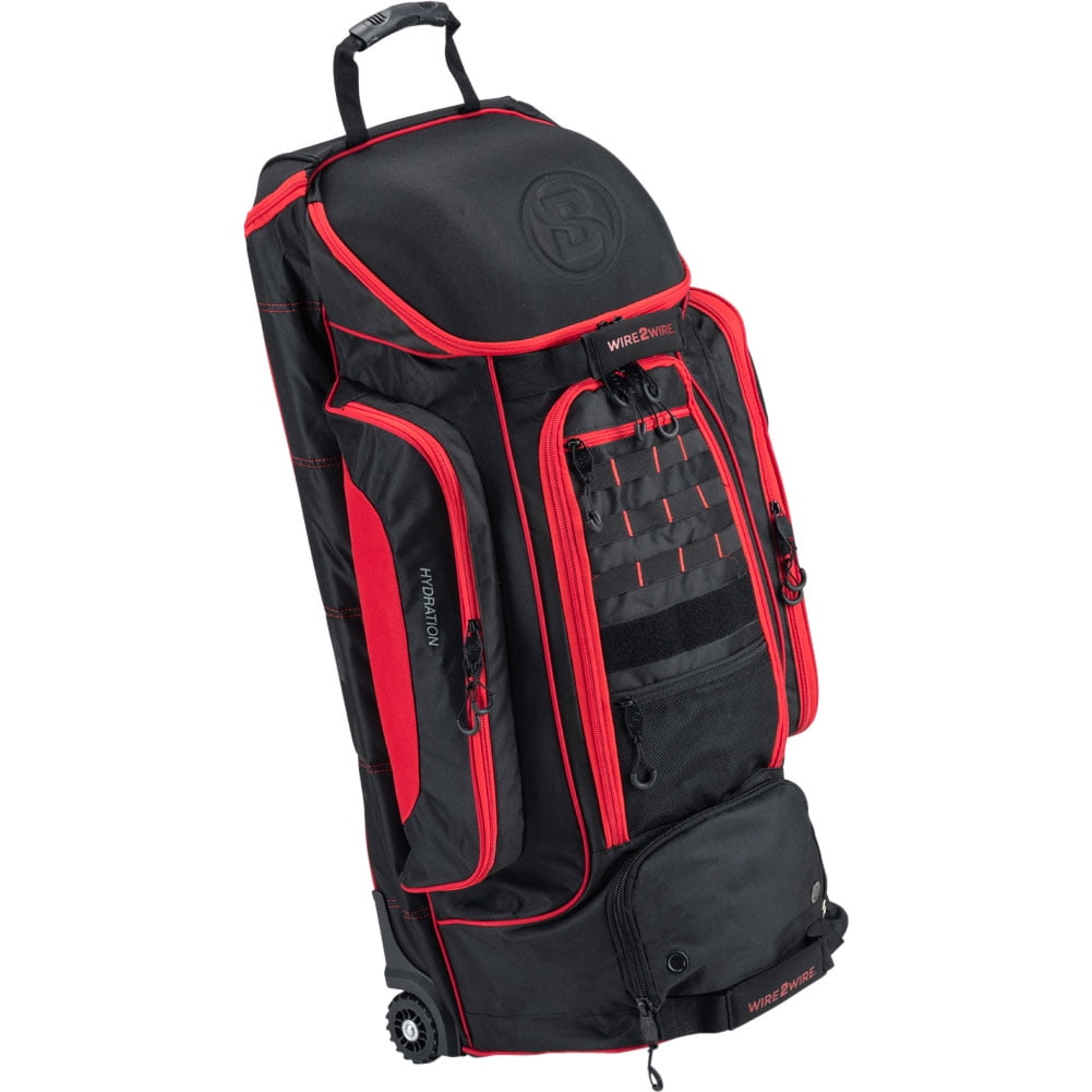 Wire2wire Xl Tournament Catchers Wheeled Bag Black/Red - Walmart.com