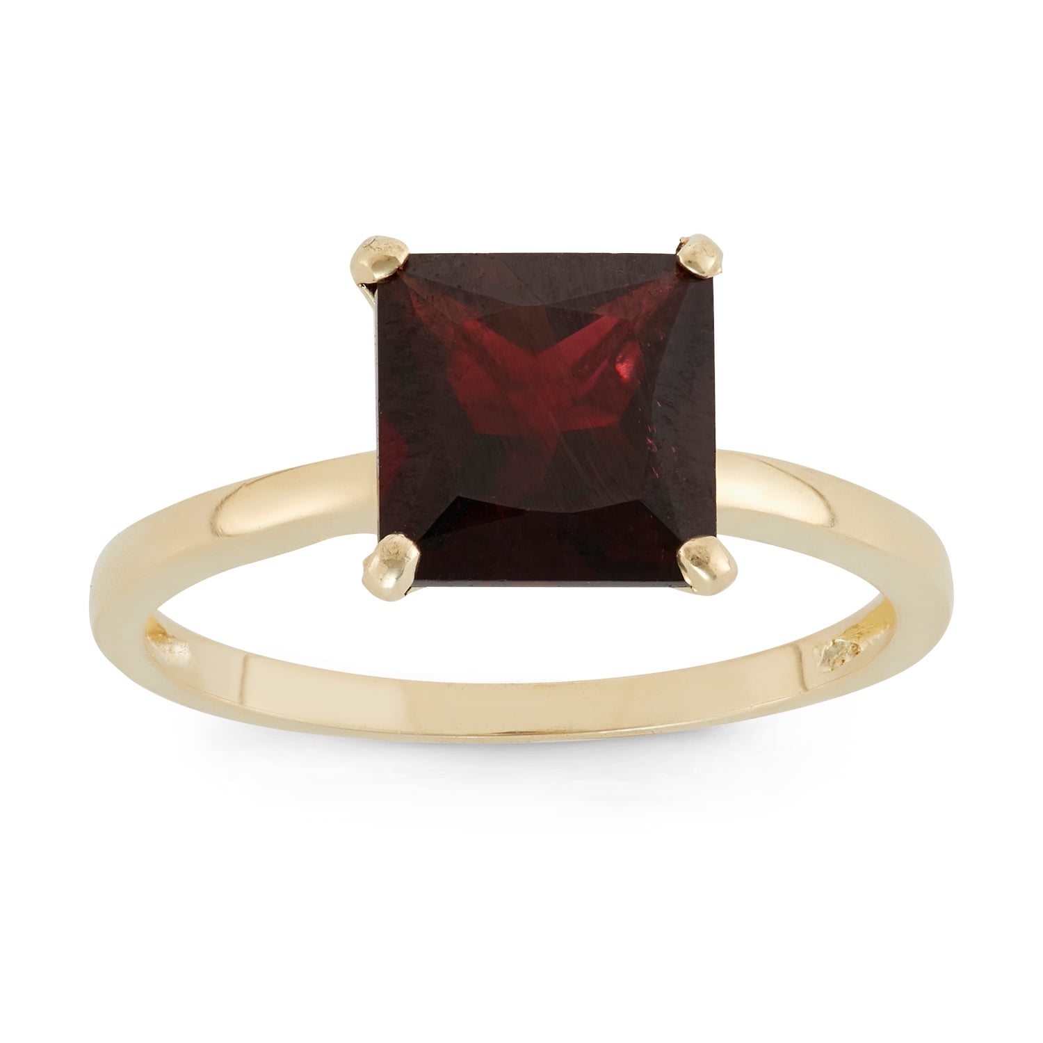 10k gold princess cut gemstone ring - Walmart.com