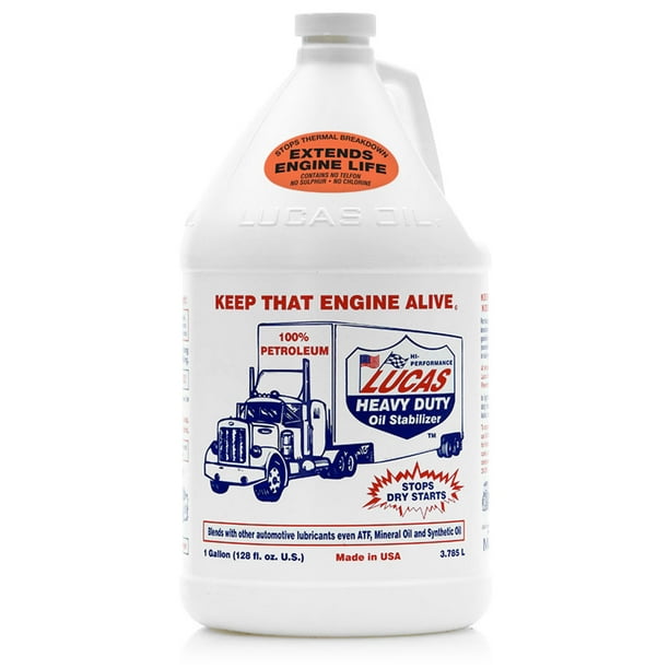 Lucas Oil 10002 Heavy Duty Oil Stabilizer One Gallon Jug - Walmart.com ...