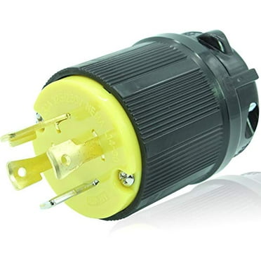 Superior Electric YGA025 Twist Lock Electrical Plug 4 Wire, 30 Amps ...