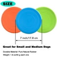 Dog Frisbee, 3-pack dog frisbee toy, soft rubber interactive ...