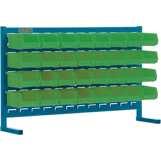 Louvered Rack with Bins, 32 Bins, 36" W x 8-1/4" D x 22" H - Walmart.ca