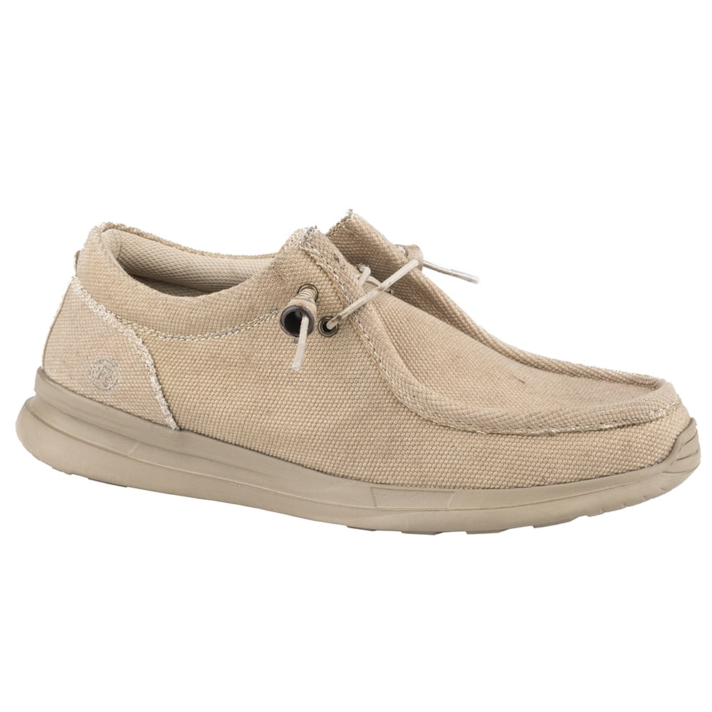 09-020-0991-3412 Men`s Roper Chillin Low Tan Canvas Lace up - Walmart.com