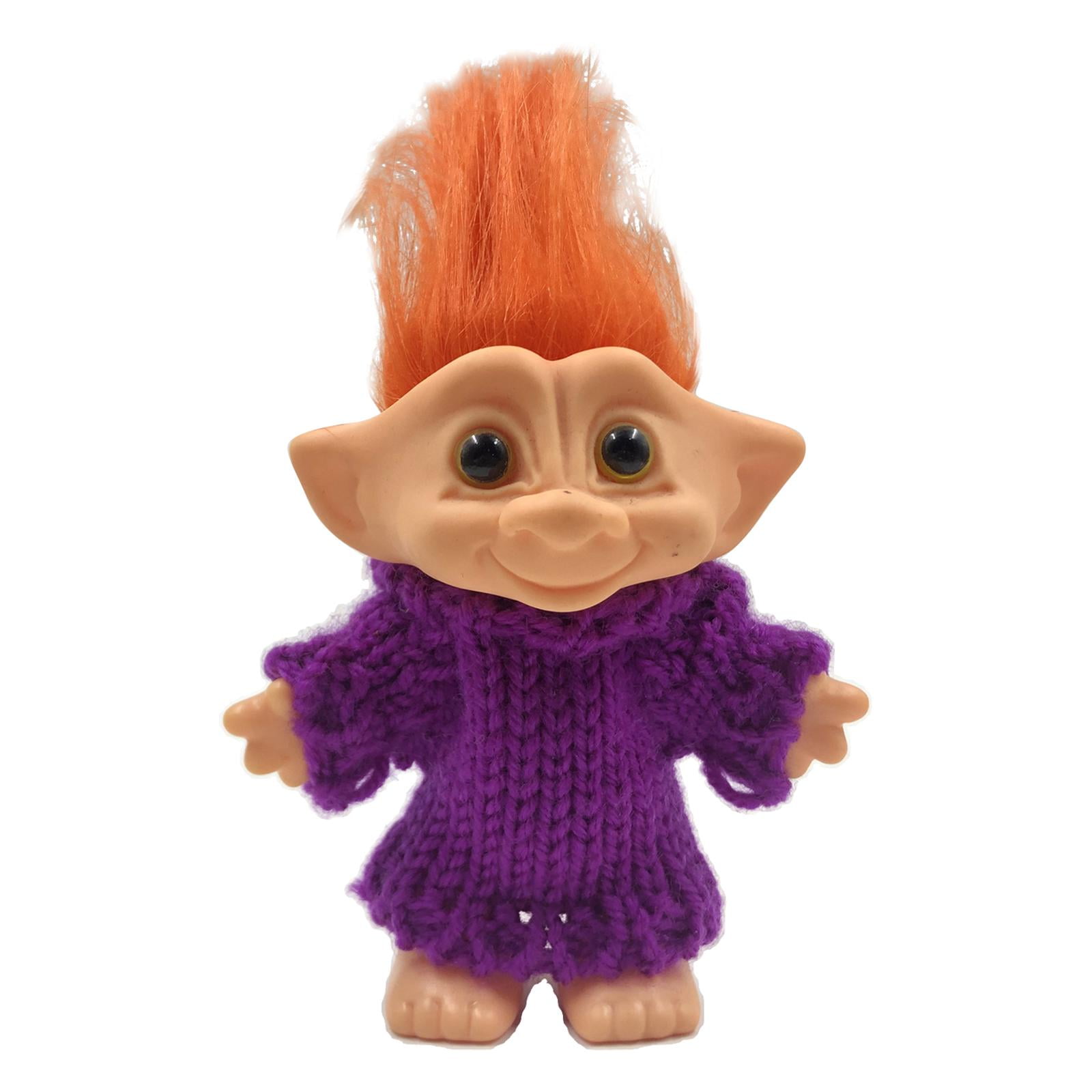 Lucky Troll Dolls pelo coloreado con ropa figuras juguetes ...