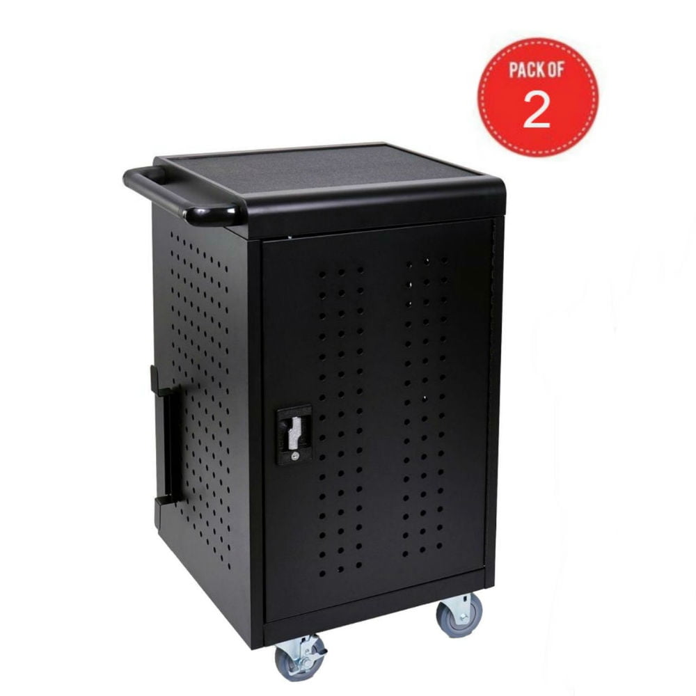 Luxor Office Classroom 30 Tablet/Chromebook Charging Cart - Black (pack ...