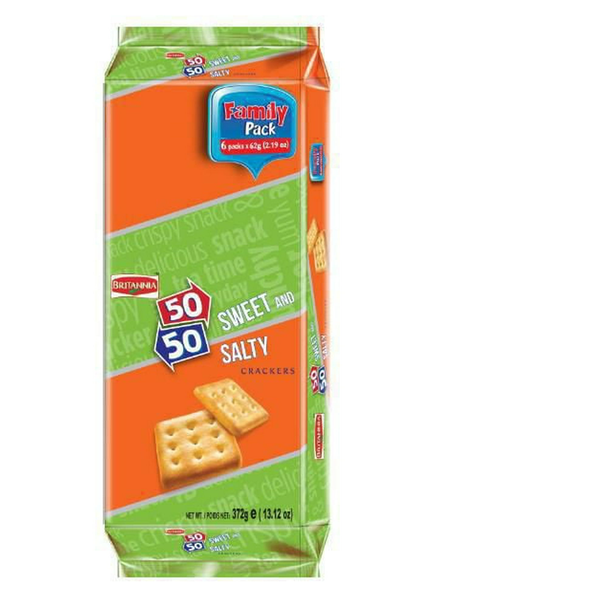 Click here for Britannia Fifty Fifty Family Pack 372 G 372 G prices