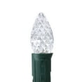 Pack of 25 Faceted LED C7 Pure White Christmas Replacement Bulbs ...