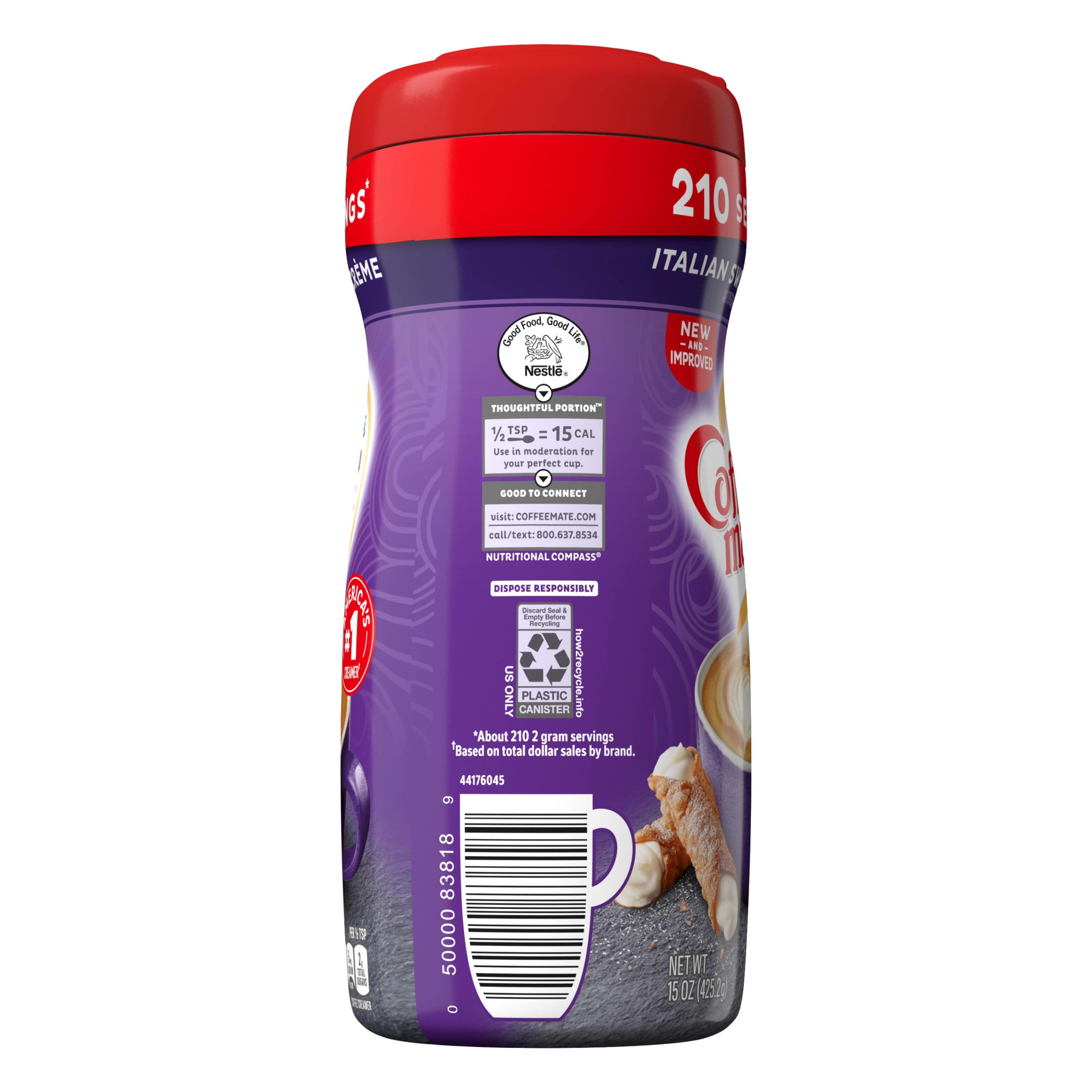 NESTLE COFFEE MATE Italian Sweet Creme Powder Coffee Creamer 15 oz ...