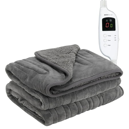 Electric blanket heated throw digital controller 9 hour timer 9 heat ...