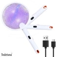 1/2 Pack 3000V Rechargeable Bug Zapper Racket with LED Light, Foldable ...