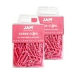 JAM Paper Round Paper Clips, Orange Medium Paperclips, 1 inch, 50/Pack ...